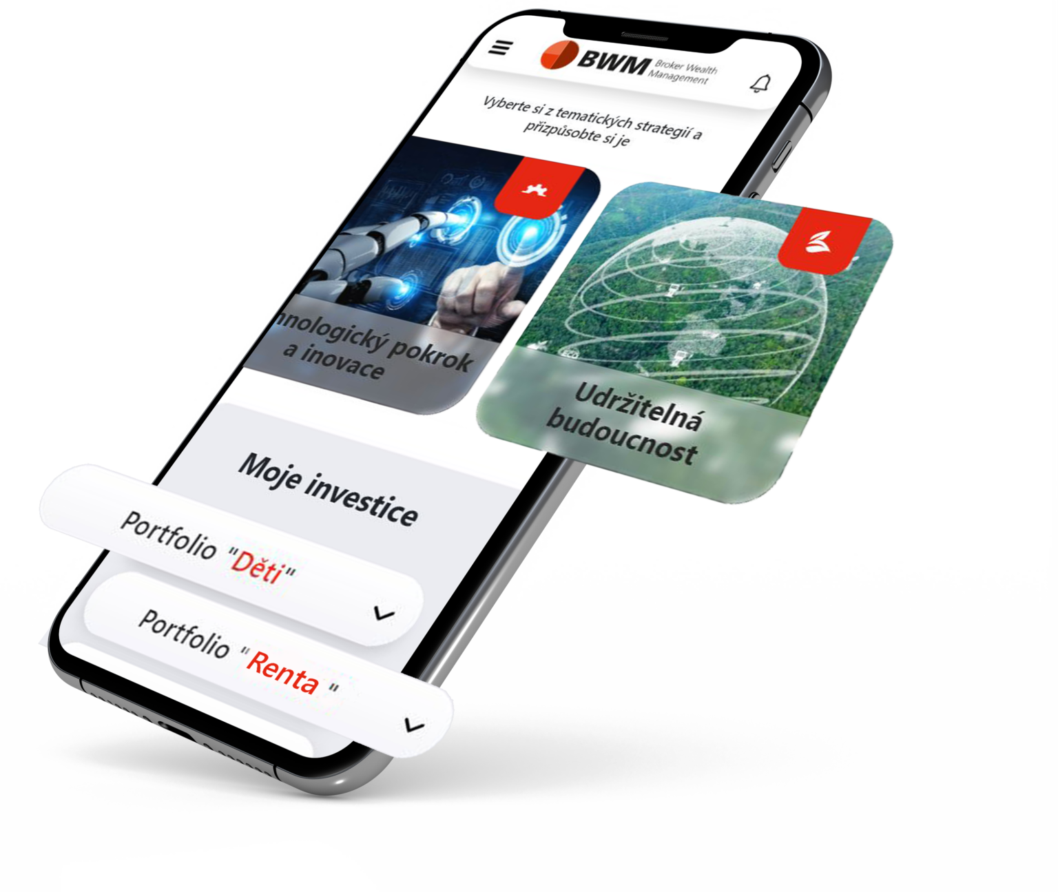 Aplikace BWM - Moneco - investiční společnost